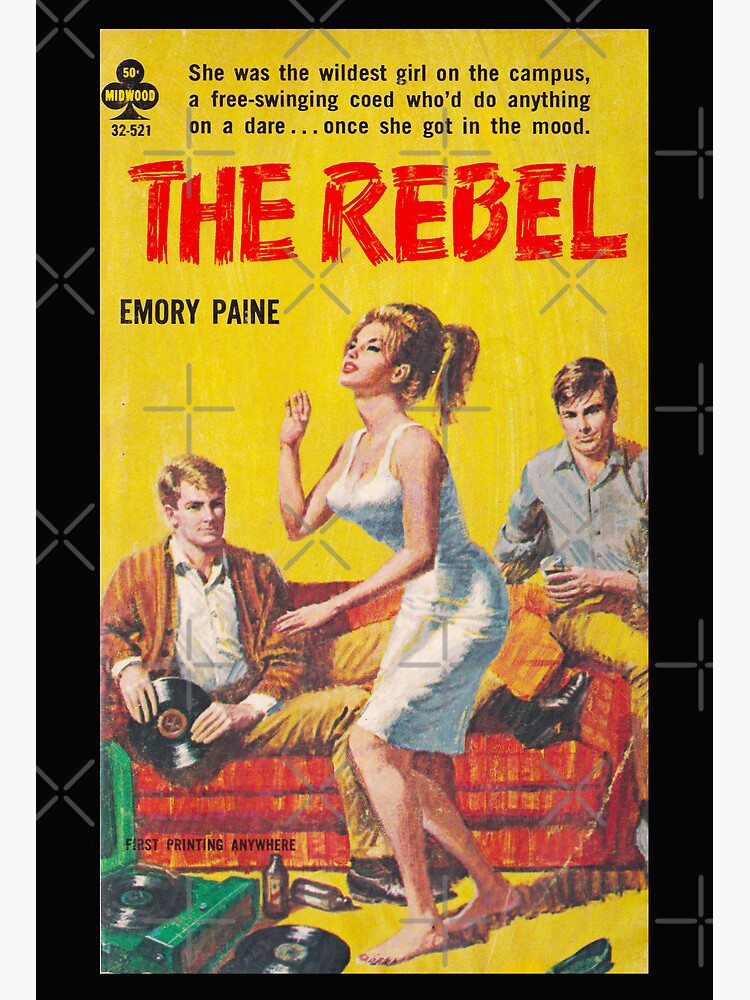 Vintage 1960s Softcore Sleaze Paperback Cover Art Board Print For Sale By Curbdiggercarl 