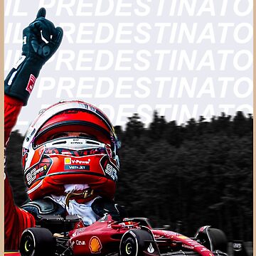 "IL PREDESTINATO | Charles Leclerc graphic poster design" Sticker for ...