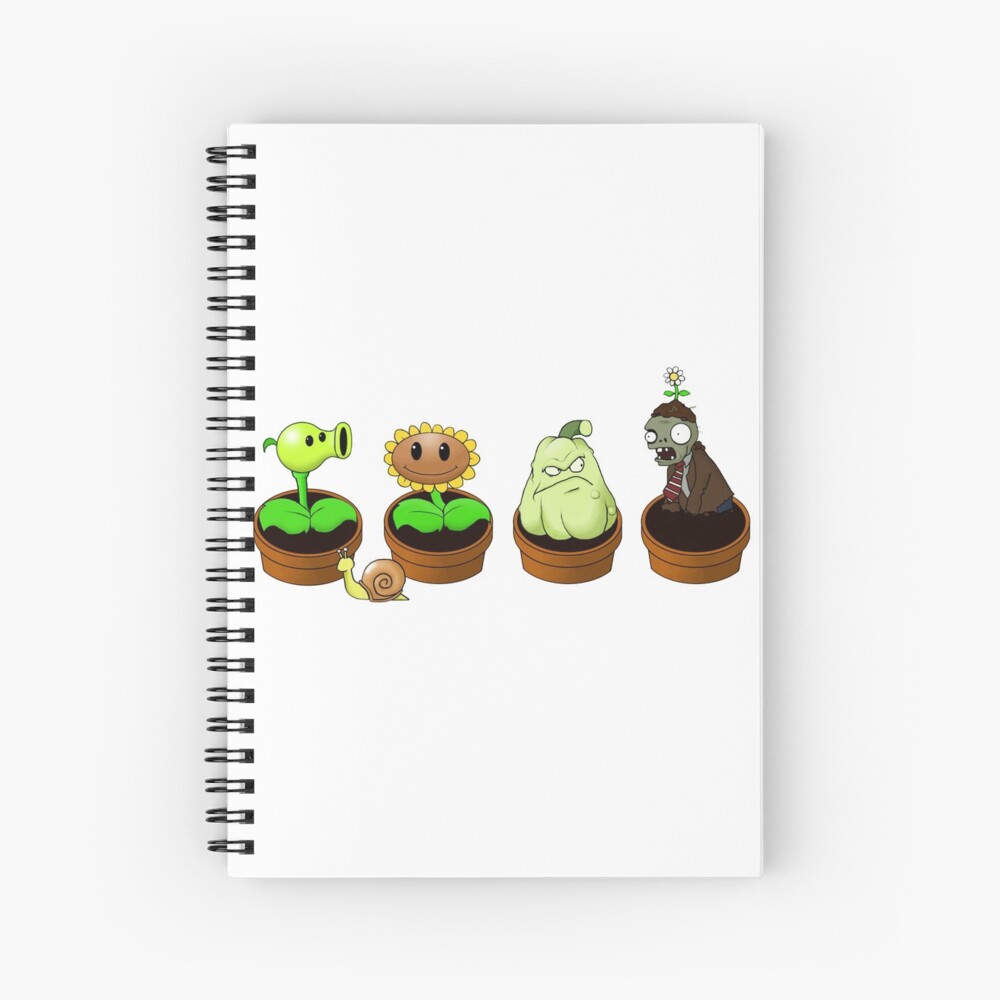 "Plants vs Zombies: Zen Garden" Spiral Notebook by ZeroOmega12 | Redbubble