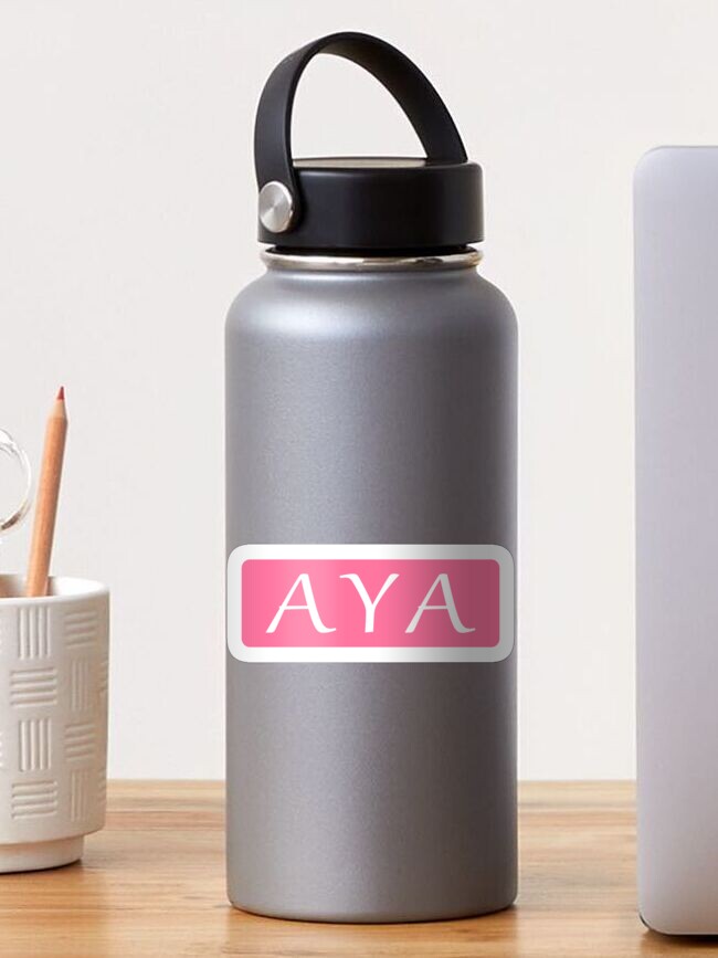 "Aya Girls Name" Sticker for Sale by jeallan | Redbubble