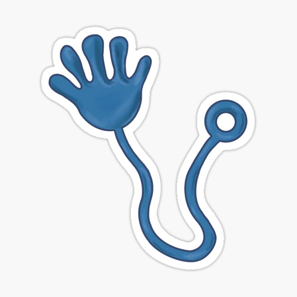 "Sticky Hand" Sticker for Sale by WeeksStickers | Redbubble