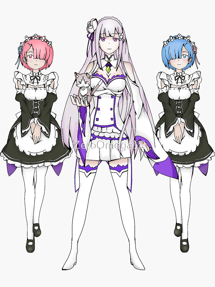 "Re:ZERO" Sticker for Sale by ZeroOmega12 | Redbubble