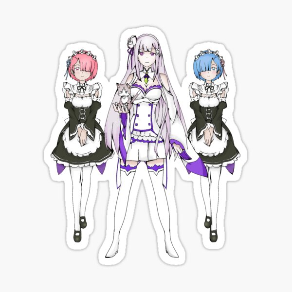 "Re:ZERO" Sticker for Sale by ZeroOmega12 | Redbubble