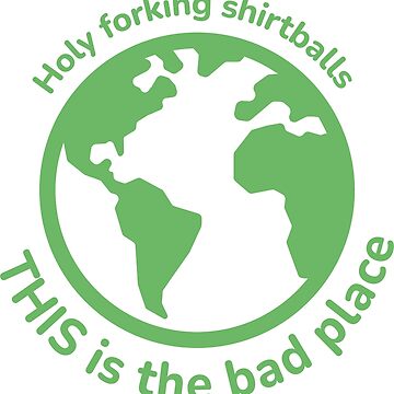 "THIS is the bad place" Sticker for Sale by sampiscopo | Redbubble