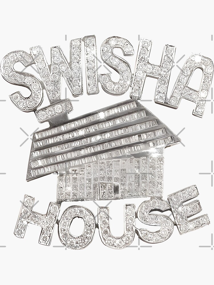 "SWISHA HOUSE" Sticker by JuicySchinken | Redbubble