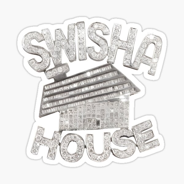 Sticker mit "SWISHA HOUSE" von JuicySchinken | Redbubble