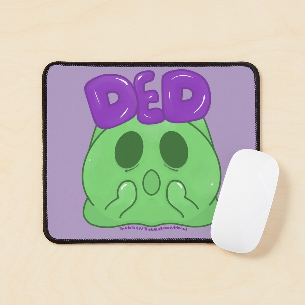 " DED/Shocked Cat Slime (TheWildMeowMeow Twitch Emote)" Sticker for ...