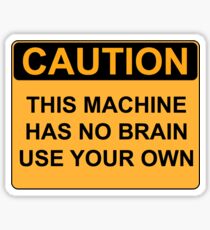 Funny Warning Stickers | Redbubble