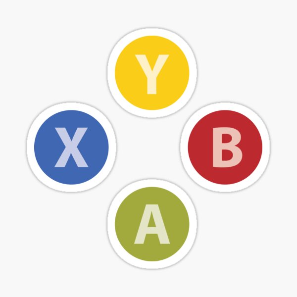 "XBOX Buttons | Colour" Sticker for Sale by BIG-DICK-EN3RGY | Redbubble