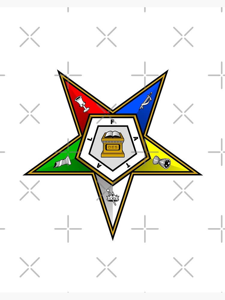 "OES Emblem Order of the Eastern Star" Art Board Print for Sale by ...