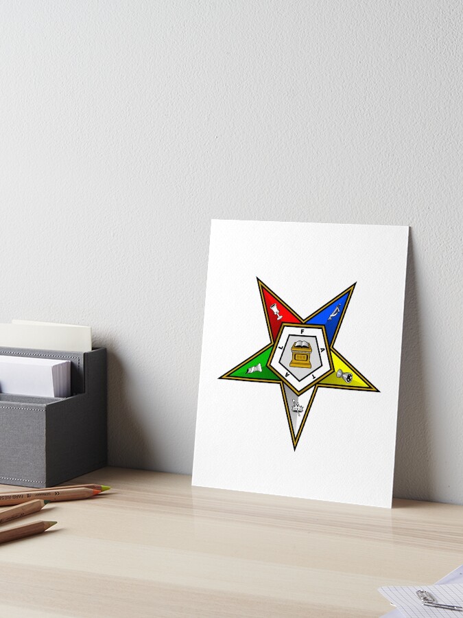 "OES Emblem Order of the Eastern Star" Art Board Print for Sale by ...
