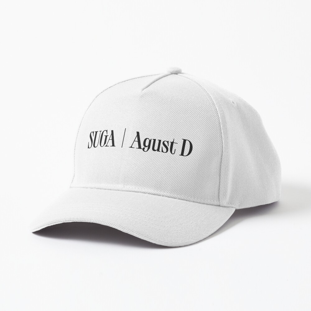 "SUGA - AGUST D name (black text version)" Sticker for Sale by ...