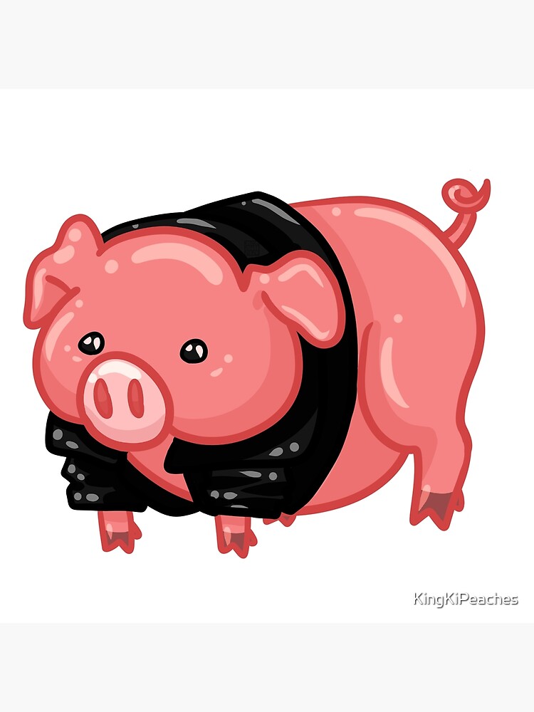 Piggy in a Leather Jacket Premium Matte Vertical Poster sold by Weston ...