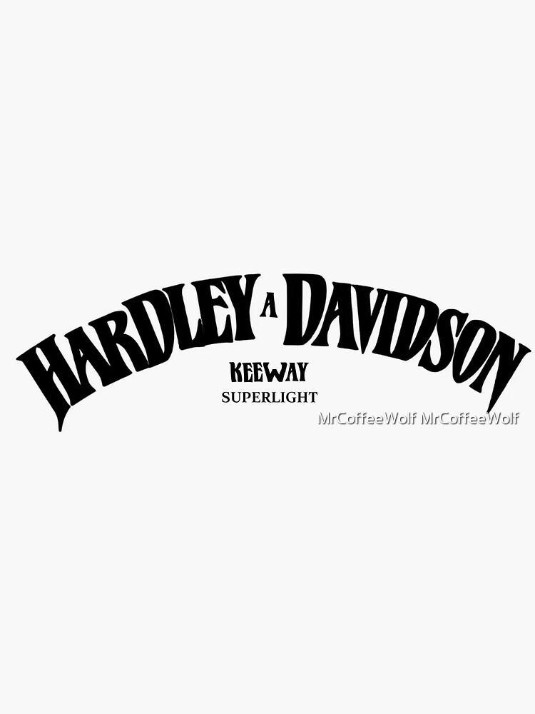 "hardley a davidson bl" Sticker for Sale by calmagill | Redbubble