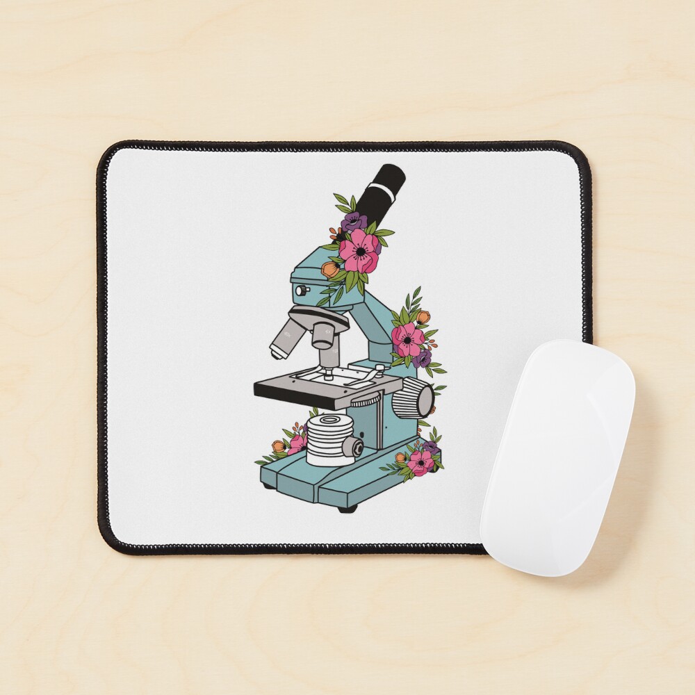 "Floral microscope " Sticker for Sale by sanowerrr | Redbubble