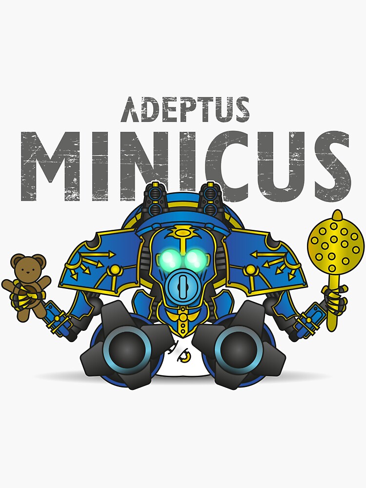 "Adeptus Minicus" Sticker for Sale by Tabletop-Std | Redbubble