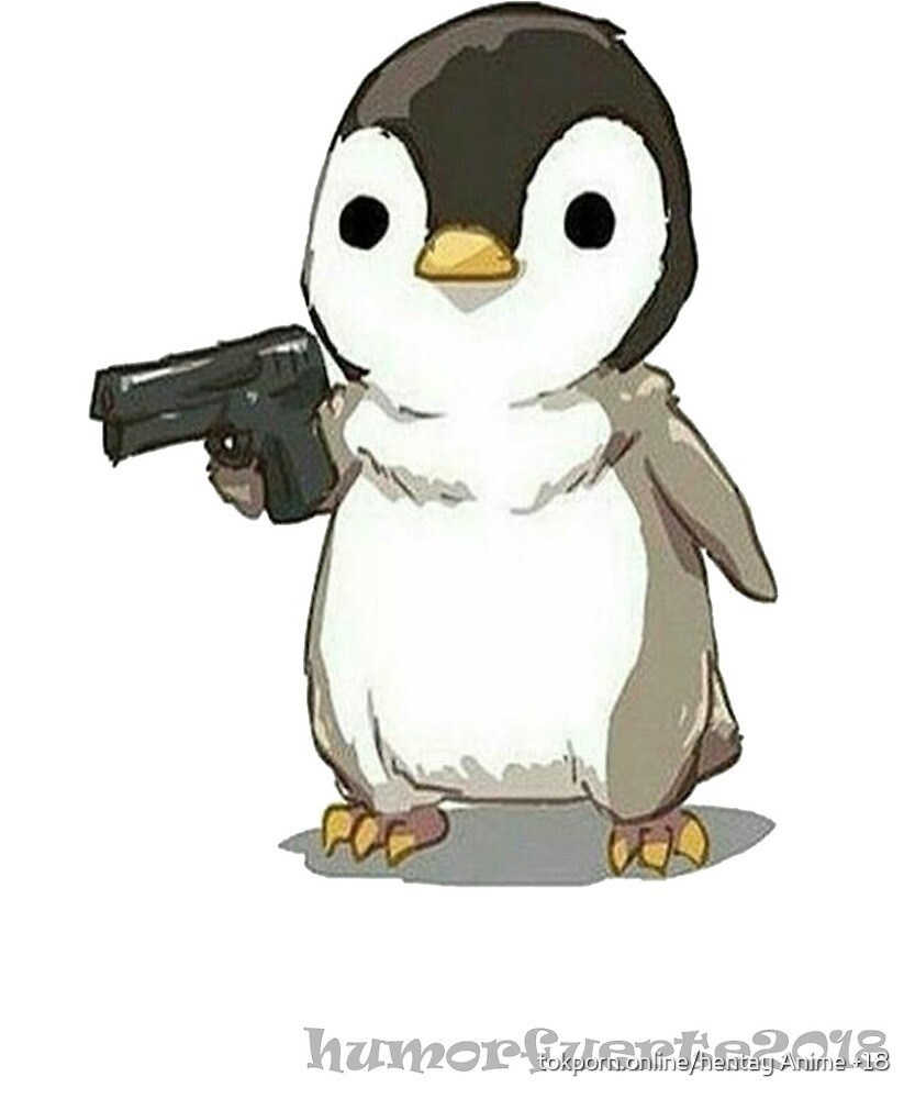 "penguin with a gun" by fersaca | Redbubble