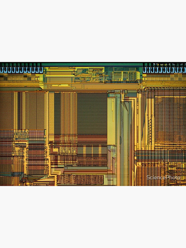"Microprocessor components, micrograph (C026/4148)" Poster for Sale by ...