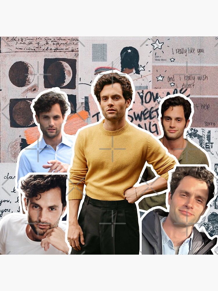 "penn badgley Photo Collage high quality" Sticker for Sale by heavyduck ...