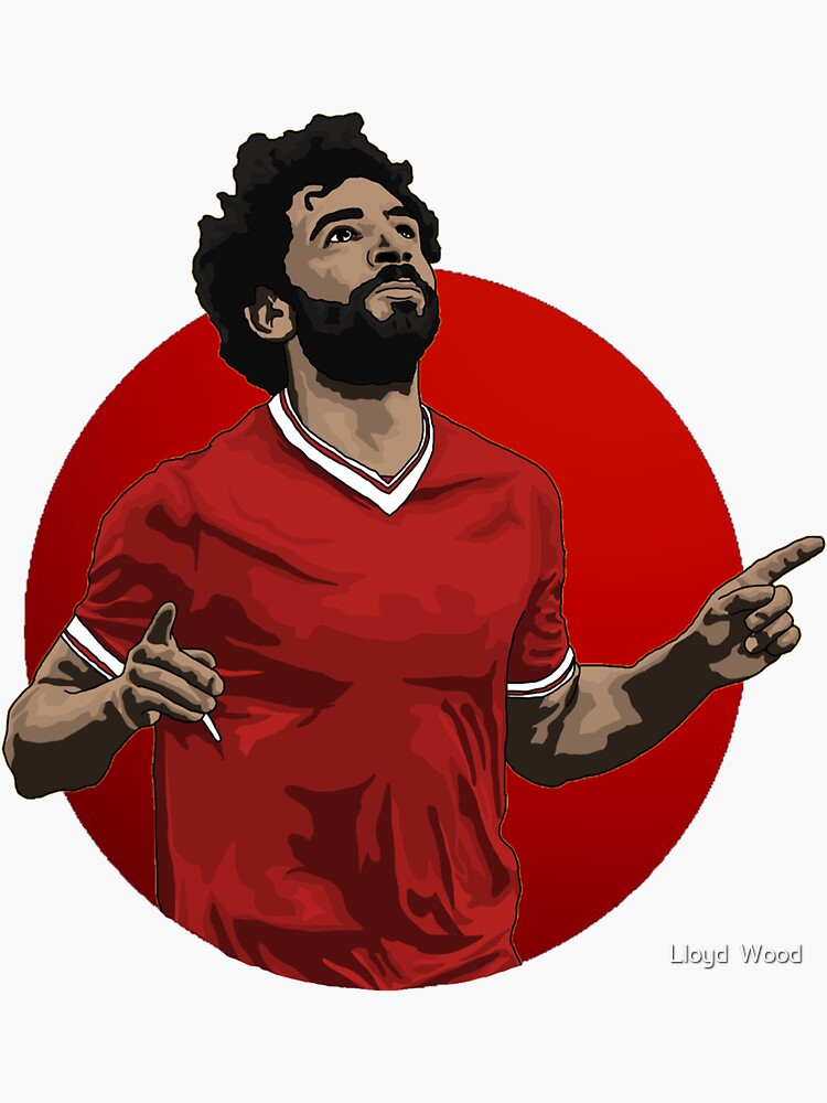 "Mohamed Salah" Sticker for Sale by Lloyd Wood | Redbubble