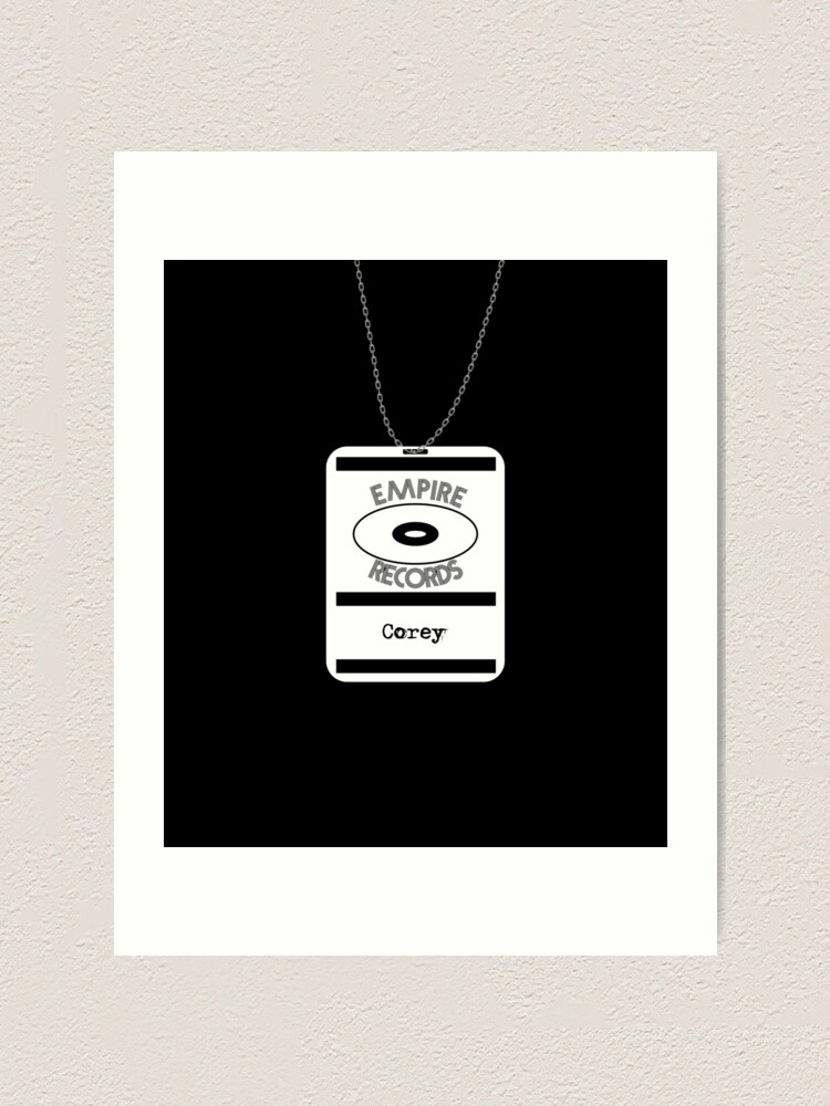 "Empire Records Name Tag || Corey" Art Print for Sale by KDNK | Redbubble