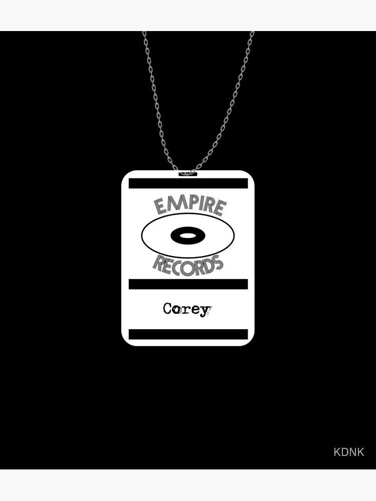 "Empire Records Name Tag || Corey" Photographic Print for Sale by KDNK ...