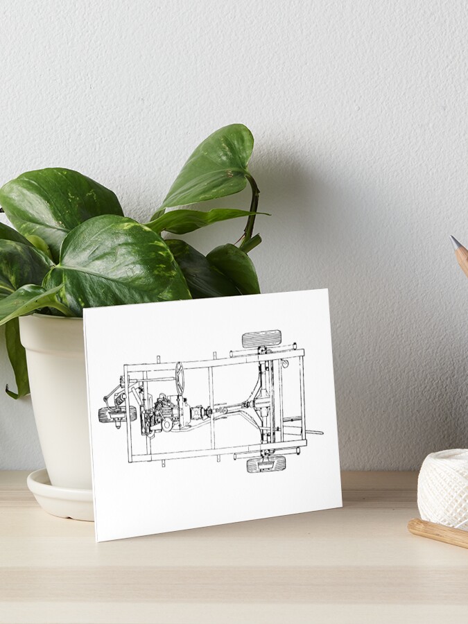 "Reliant Robin Blueprint" Art Board Print for Sale by RobinOfDeath ...