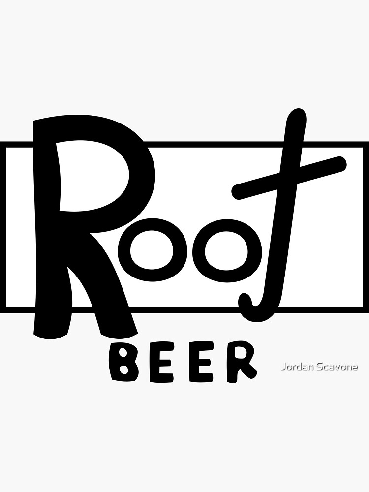 "Root Beer - Logo" Sticker for Sale by Jordan Scavone | Redbubble