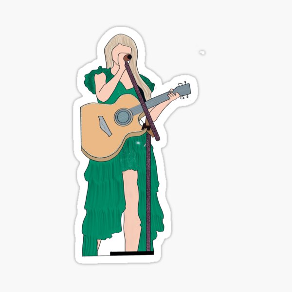"Taylor Swift The Eras Tour Art Sticker debut/acoustic era costume ...
