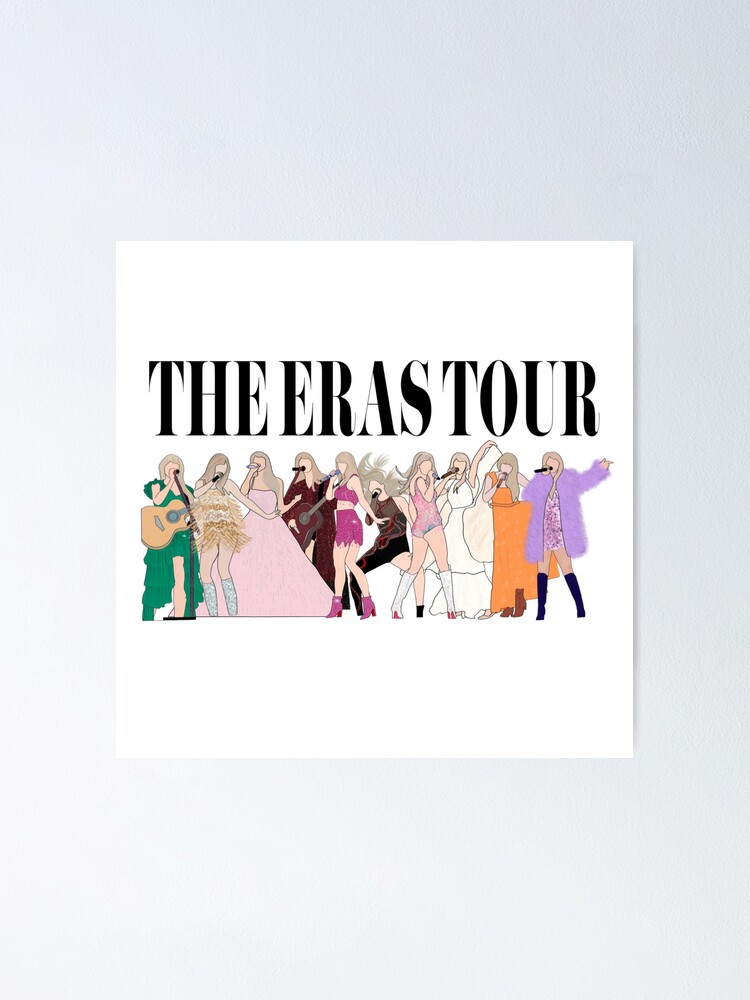 "Taylor Swift The Eras Tour Art Sticker" Poster for Sale by meaganfetch ...