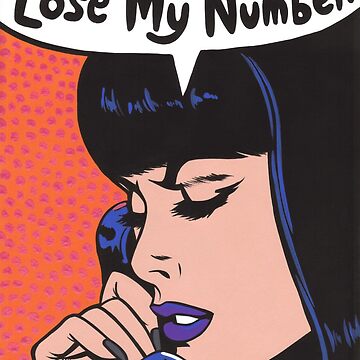 "Lose My Number" Essential T-Shirt for Sale by turddemon | Redbubble