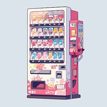 "Japanese Vending Machine" Sticker for Sale by Jessica Soto | Redbubble