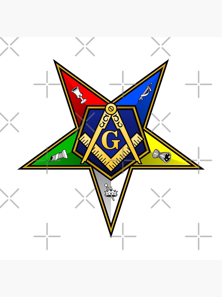 "OES Emblem Order of the Eastern Star Masonic Square & Compass" Poster ...