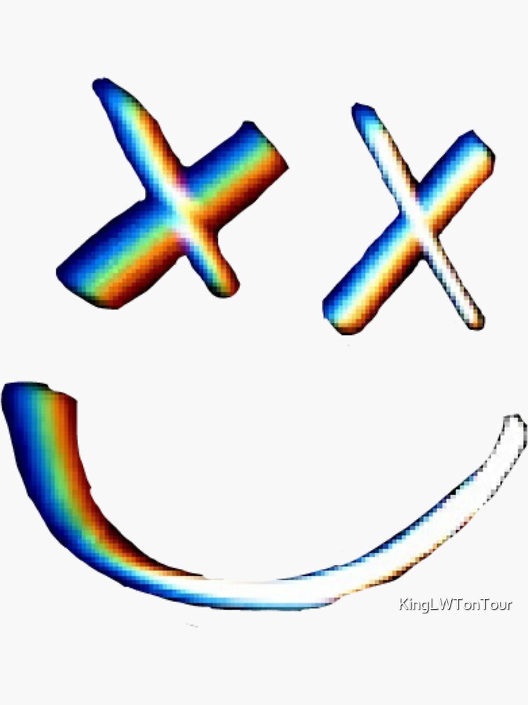 "Rainbow Little X's Smile" Sticker for Sale by KingLWTonTour | Redbubble