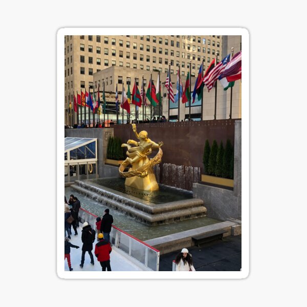 "Rockefeller Center: NYC" Sticker by abbyq12 | Redbubble