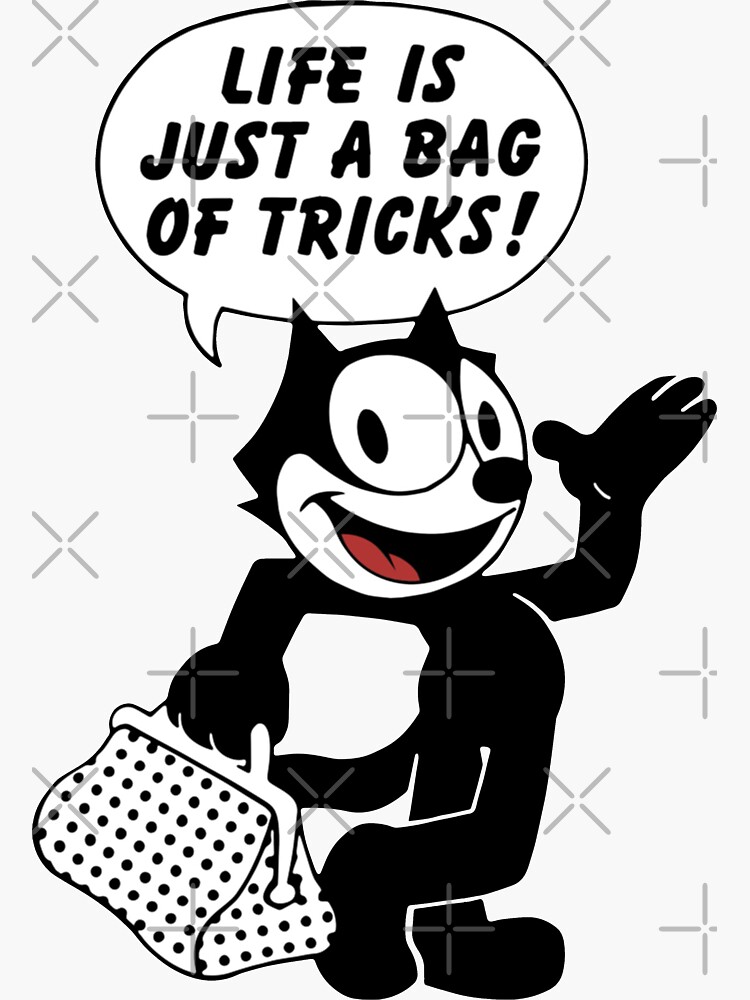 "Felix the Cat Meme" Sticker for Sale by YogaGear | Redbubble