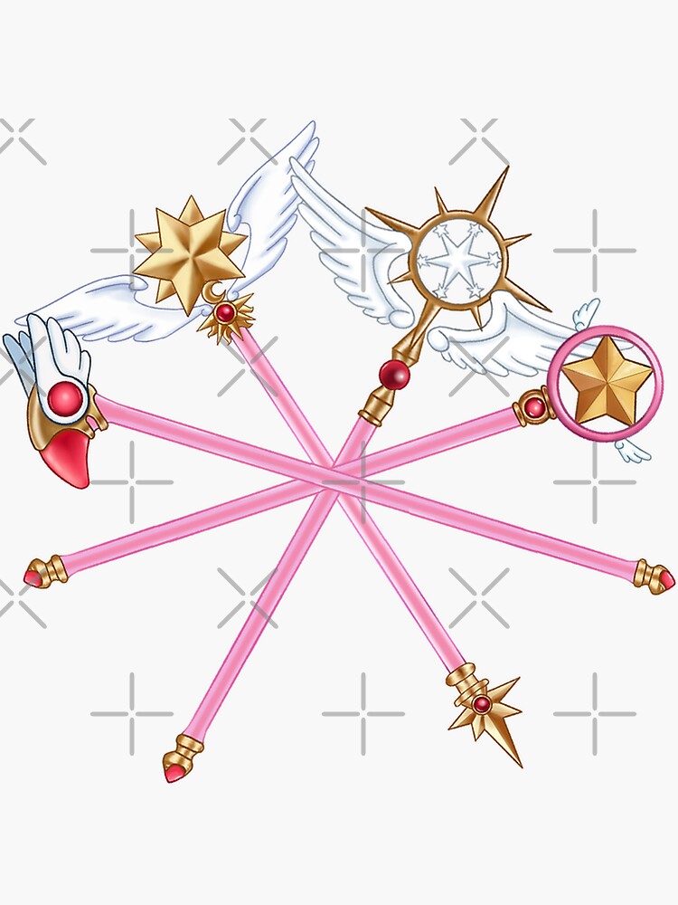 "card captor sakura staff" Sticker by ClarissaNGKai | Redbubble