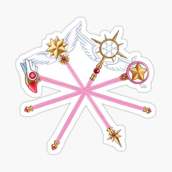 "card captor sakura staff" Sticker by ClarissaNGKai | Redbubble