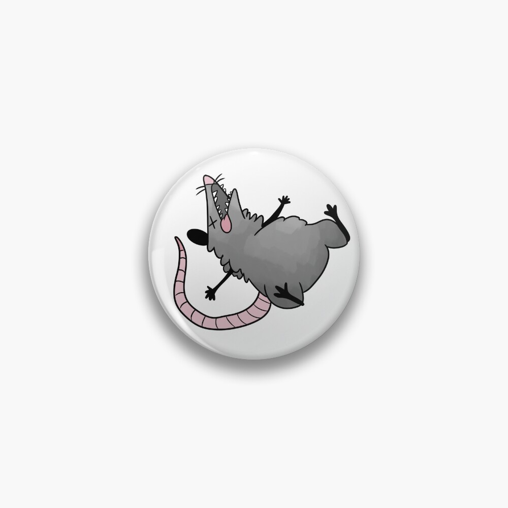 "Possum Corpse Emote" Sticker for Sale by AstroMothy | Redbubble