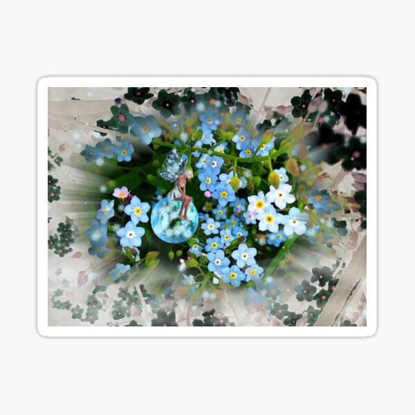 "Forget - Me - Not" Sticker by GretaM | Redbubble