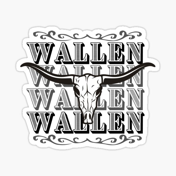 "Morgan Wallen Western Design " Sticker for Sale by SwankyPlankDesi ...