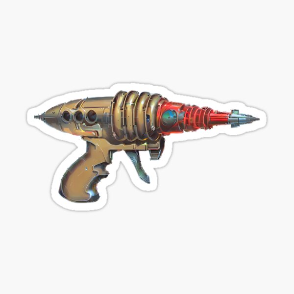 "Ray Gun" Sticker for Sale by WallGarden | Redbubble