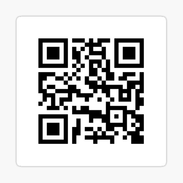 "Gumball walks in on banana watching anime QR code" Sticker for Sale by ...