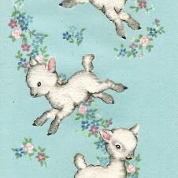 "Coquette sheep floral pattern " Poster for Sale by Pixiedrop | Redbubble
