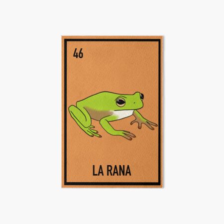 "46 La rana , the frog , loteria card , Mexican bingo " Art Board Print ...