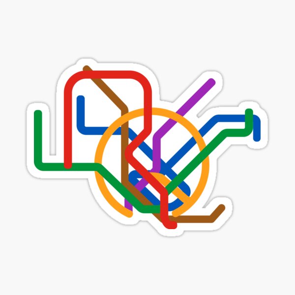 "Singapore MRT Map" Sticker for Sale by Plasmak | Redbubble