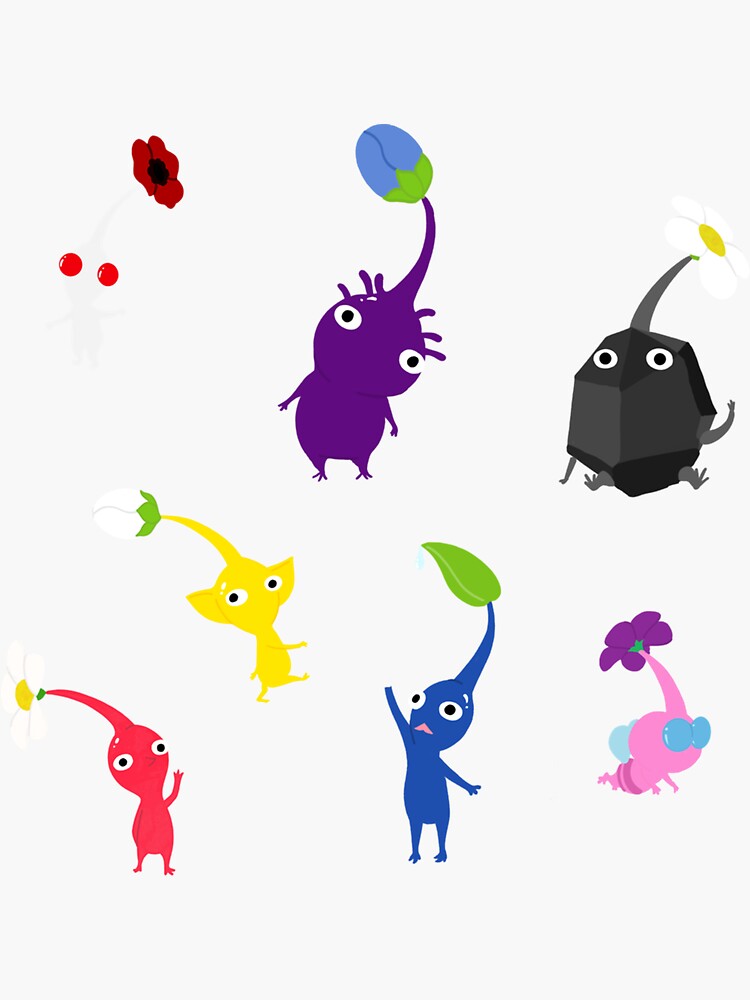 "Pikmin " Sticker for Sale by ShaniEbert | Redbubble