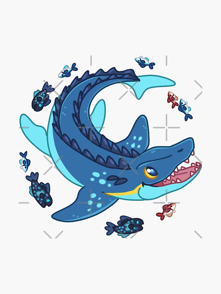 "Mosasaurus" Sticker by Koriki | Redbubble