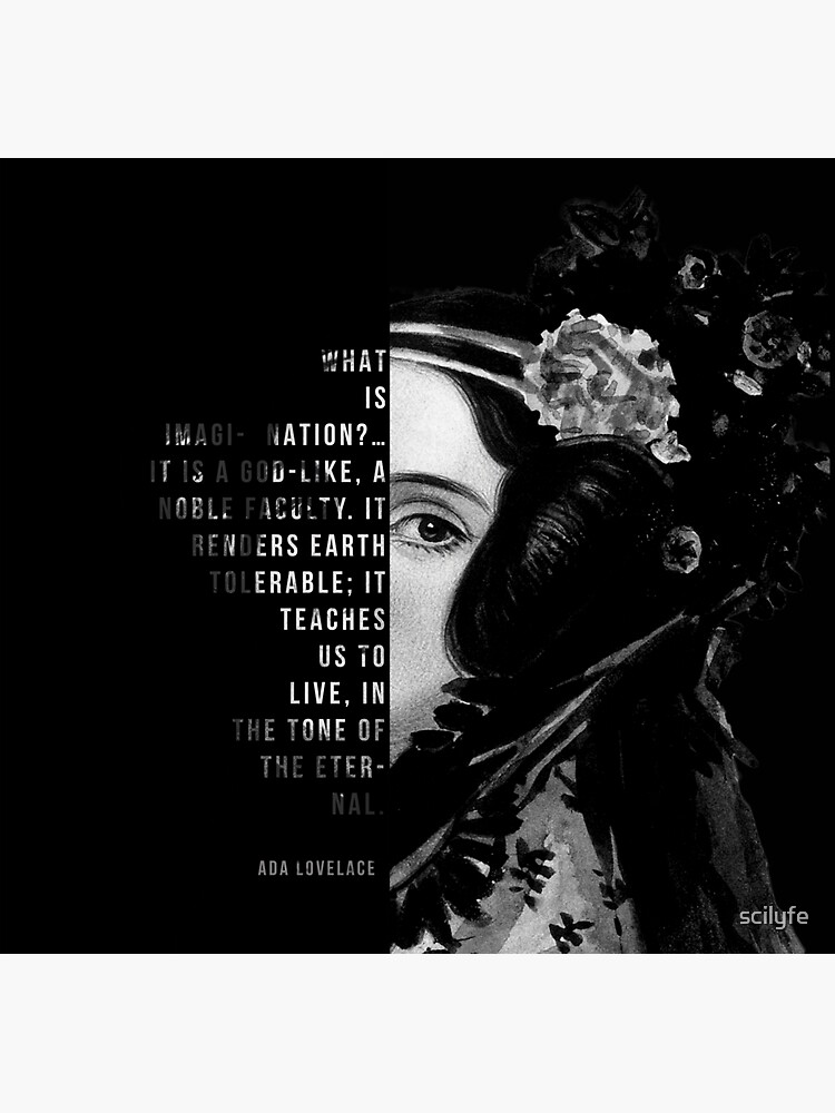 "Ada Lovelace - Imagination" Sticker for Sale by scilyfe | Redbubble