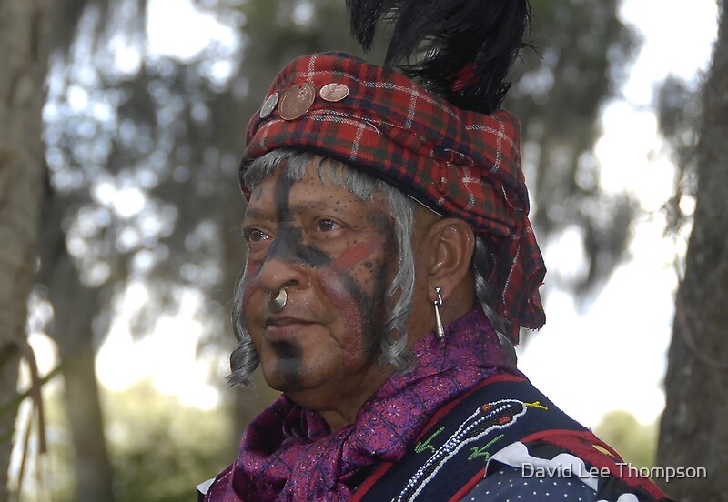 "Seminole Indian in Battle Dress" by David Lee Thompson | Redbubble